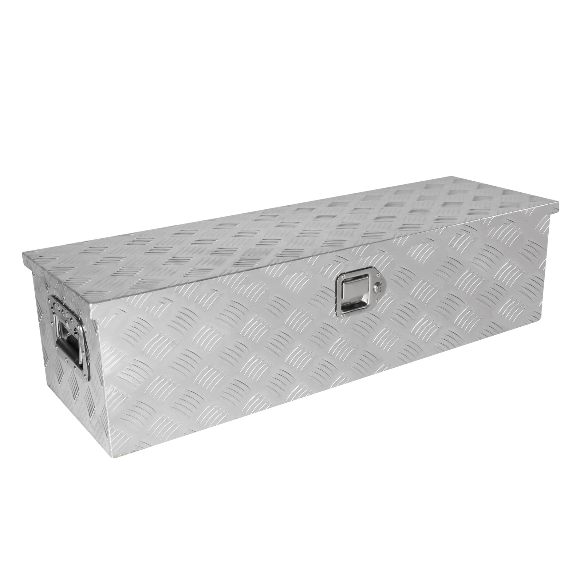 39-Inch Aluminum Truck Tool Box with Gas Strut & Side Handle - Lock & 2 Keys, Durable Storage ...