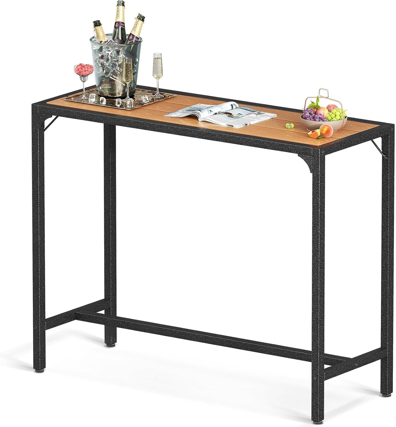 39 Inch Outdoor Bar Table, Hot Tub Table, Patio Counter Bar Height ...