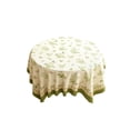 39 Inch Round Tablecloth, Coffee Table Cover Wrinkle Resistant French ...
