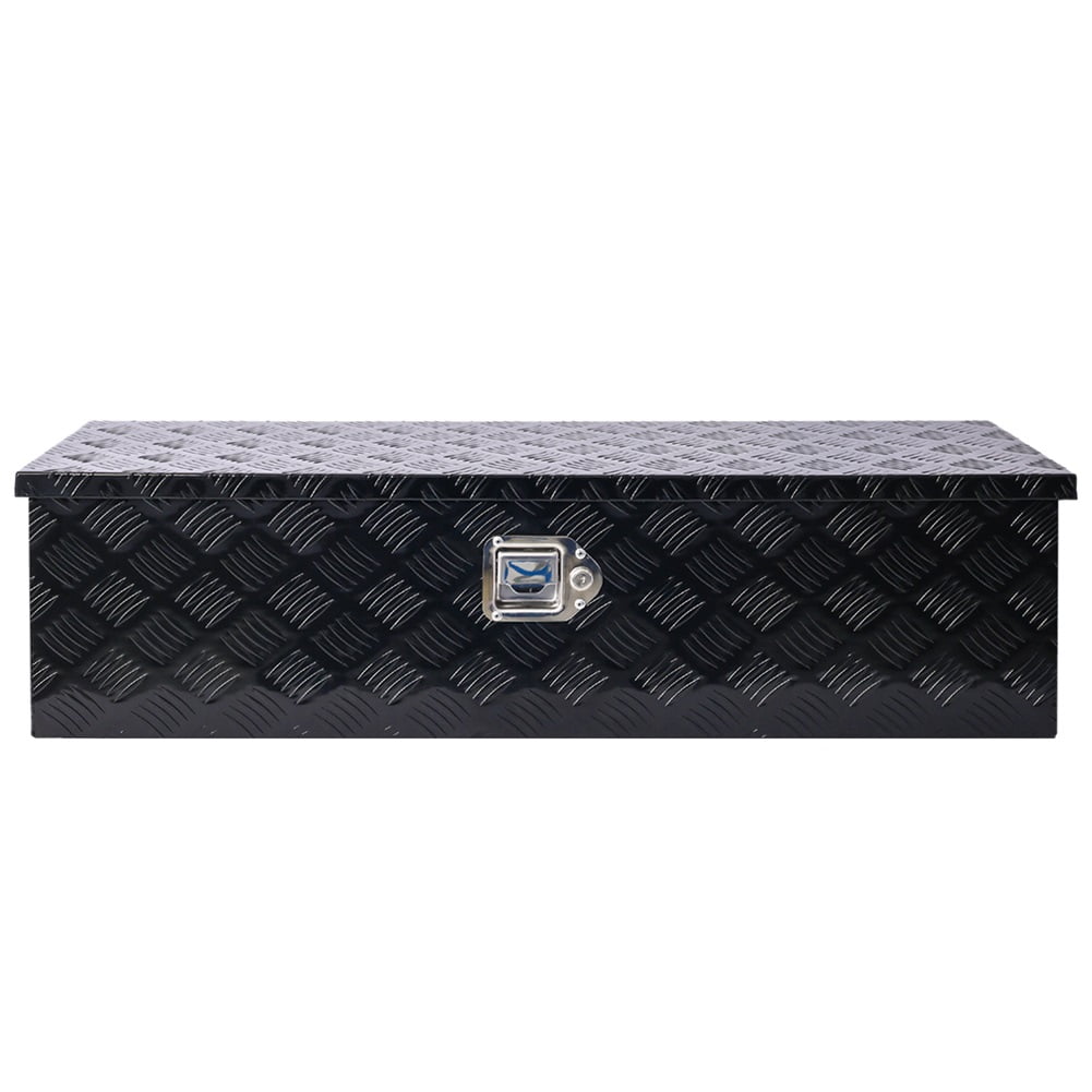 39 Inch Tool Box, Aluminum 5 Bar Tread Pattern Toolboxes with Lockable ...