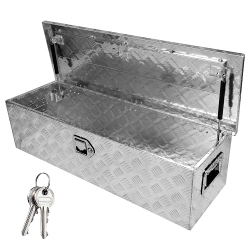 39 Inch Truck Bed Tool Box Aluminum Heavy Duty Trailer Tool Box for Pickup Truck Bed RV Toolbox ...