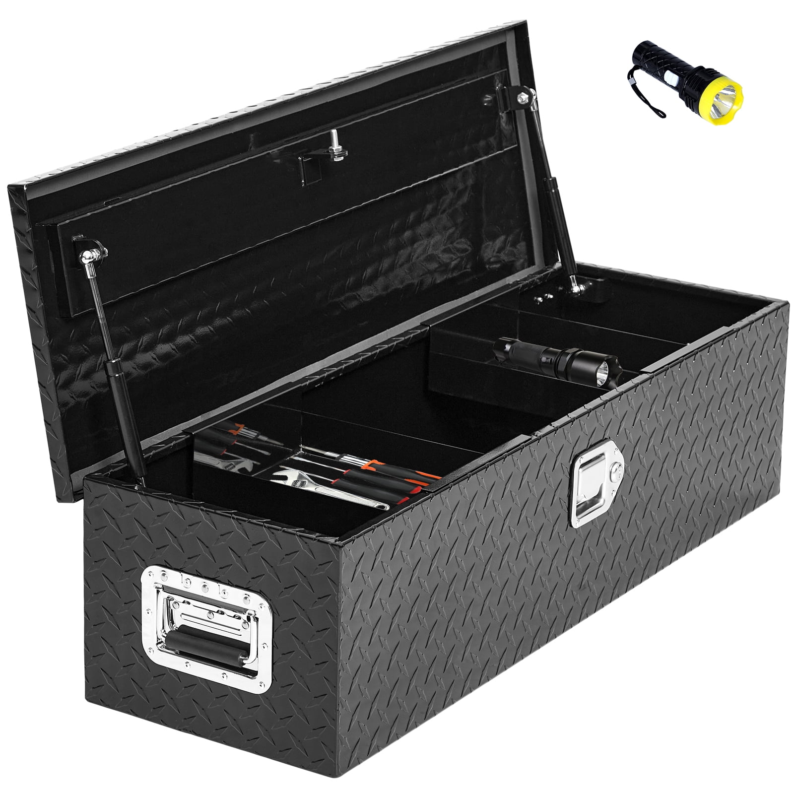 39 Inch Truck Bed Tool Box Heavy Duty Aluminum with Sliding Shelf ...