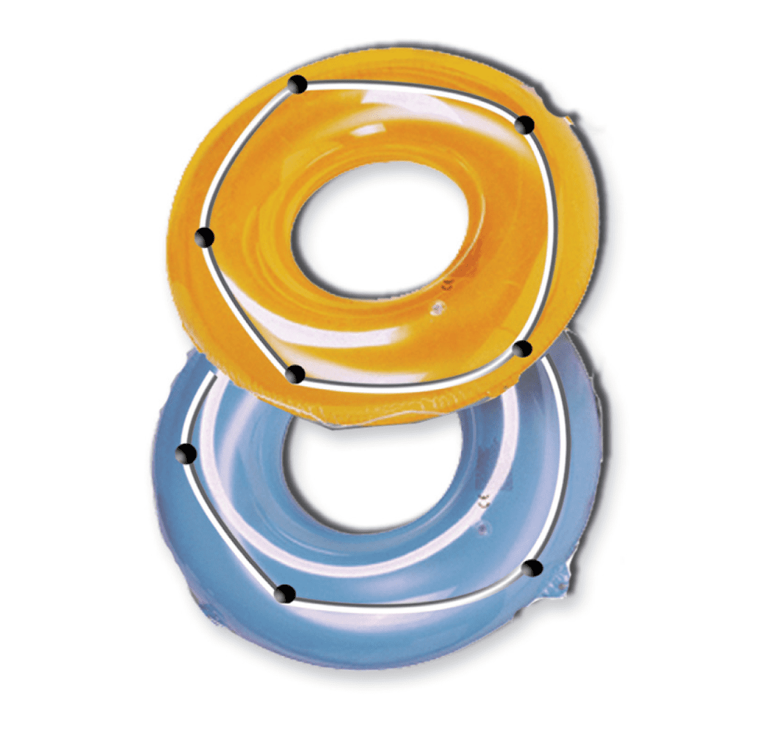 39" Inflatable Pool Ring with Rope - Walmart.com