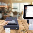 39 Keys Electronic Cash Register Black Thermal Cash Register with Cash ...