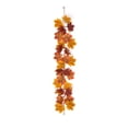 39" Maple Leaves Halloween Garlands Home Decorations, Warm Artificial ...