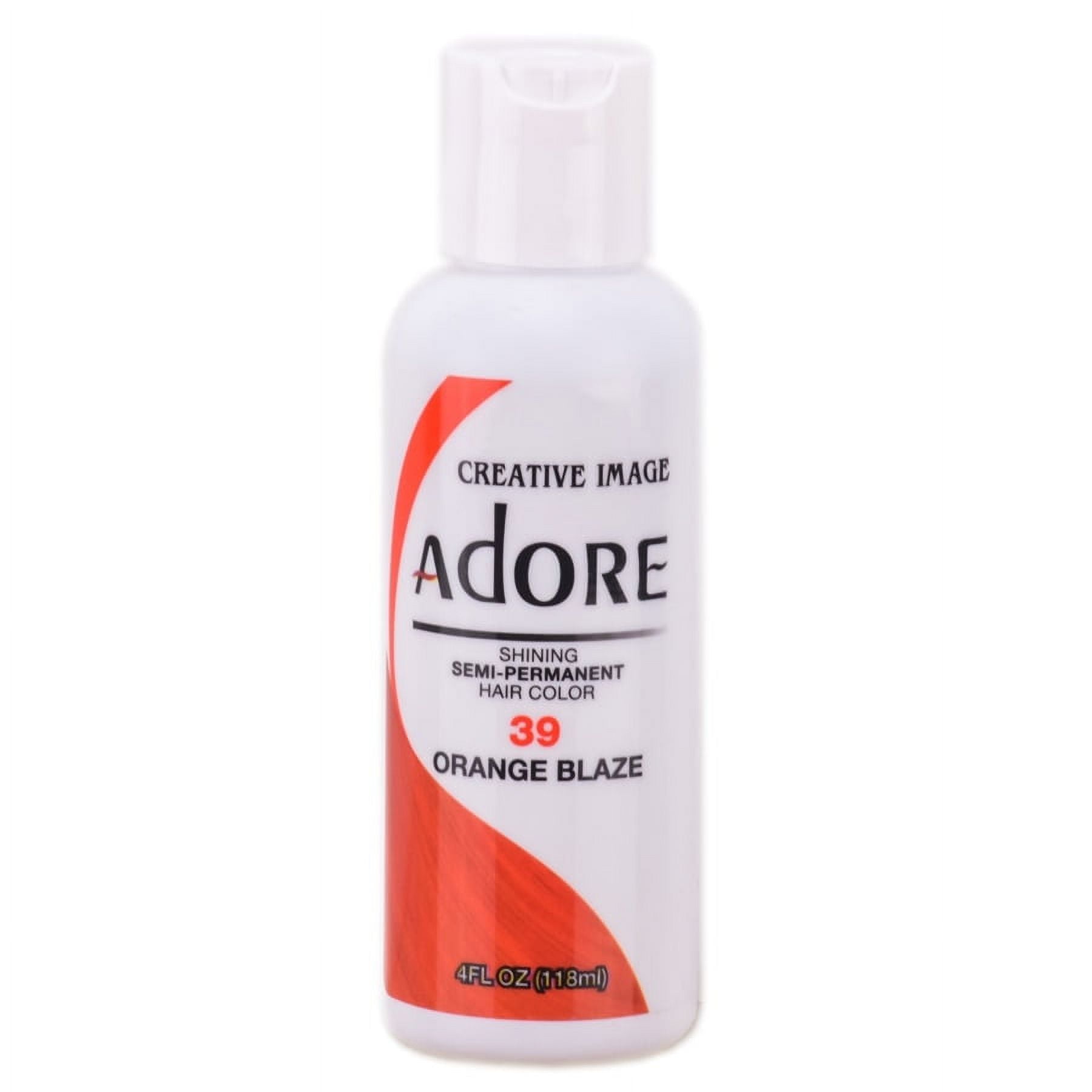 39 Orange Blaze , ADORE Creative Image Shining SEMI-PERMANENT Hair Color, NO Ammonia, Peroxide ...