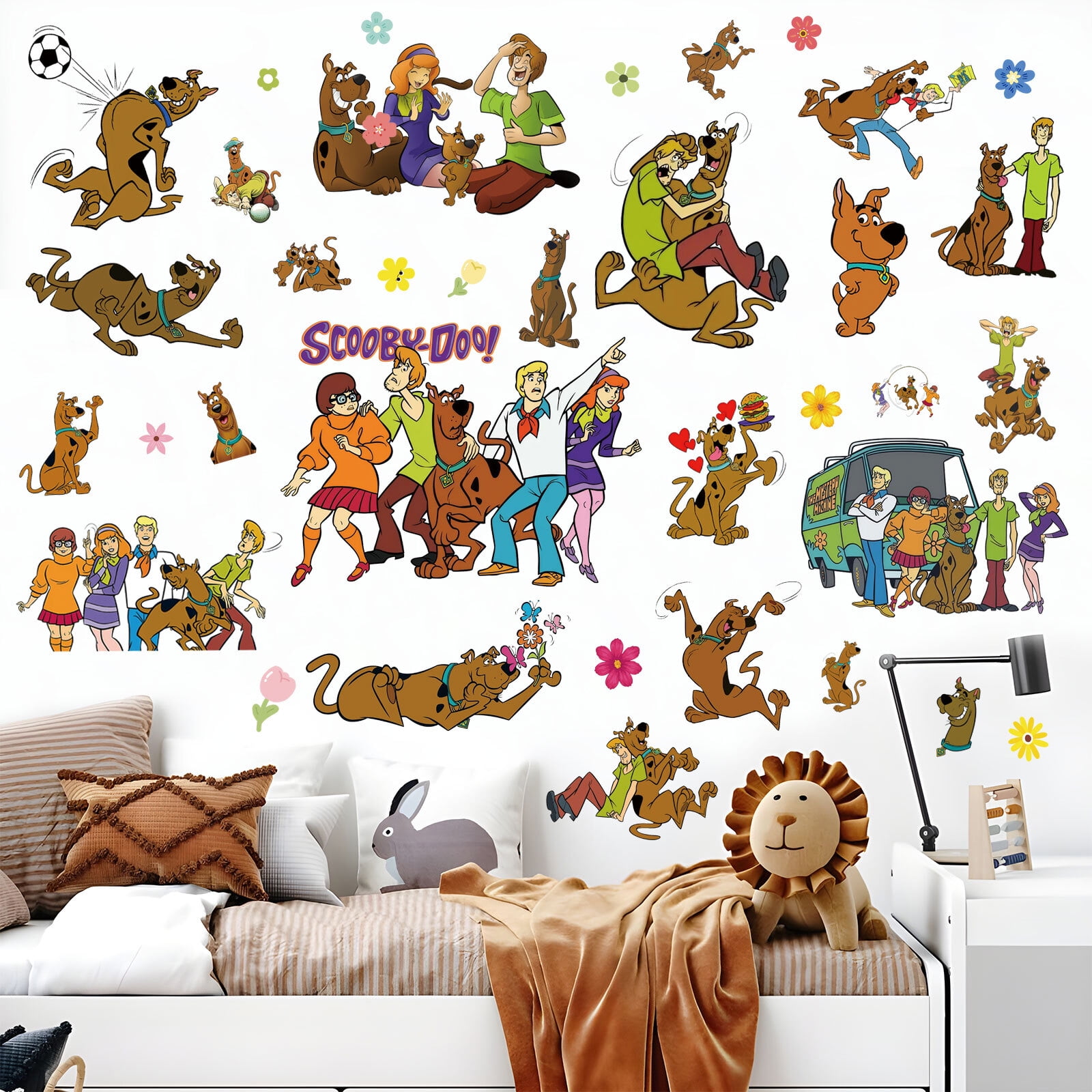 39 PCS For Scooby Theme For Doo Doo Wall Stickers – Cartoon Character ...