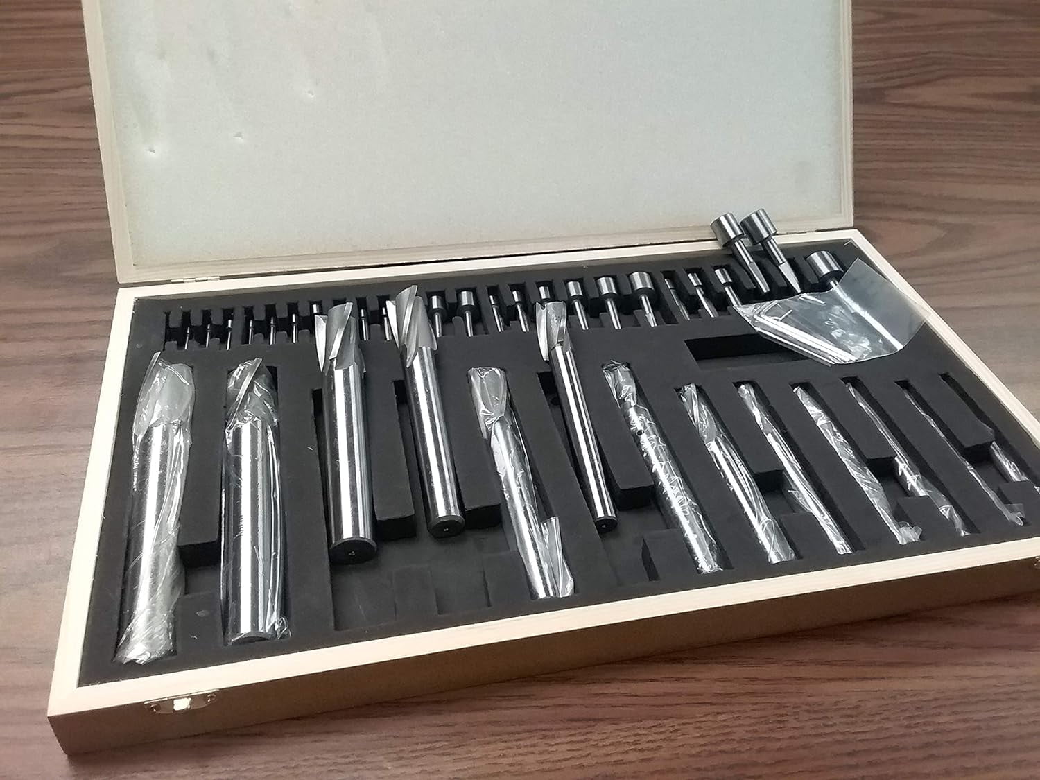 39 Pcs/Set HSS Interchangeable Counterbore Set in Wooden Box #510-IDX ...