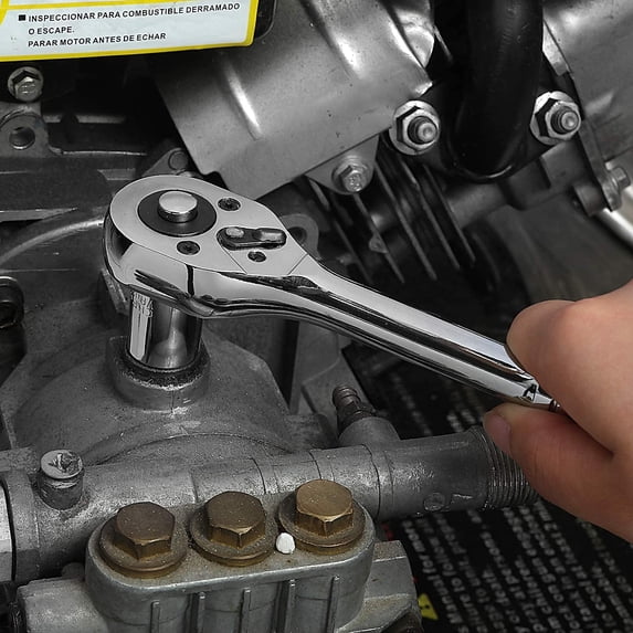 39-Piece Drive Socket Set with 1/4'' and 3/8'' Sockets, CR-V Metric ...