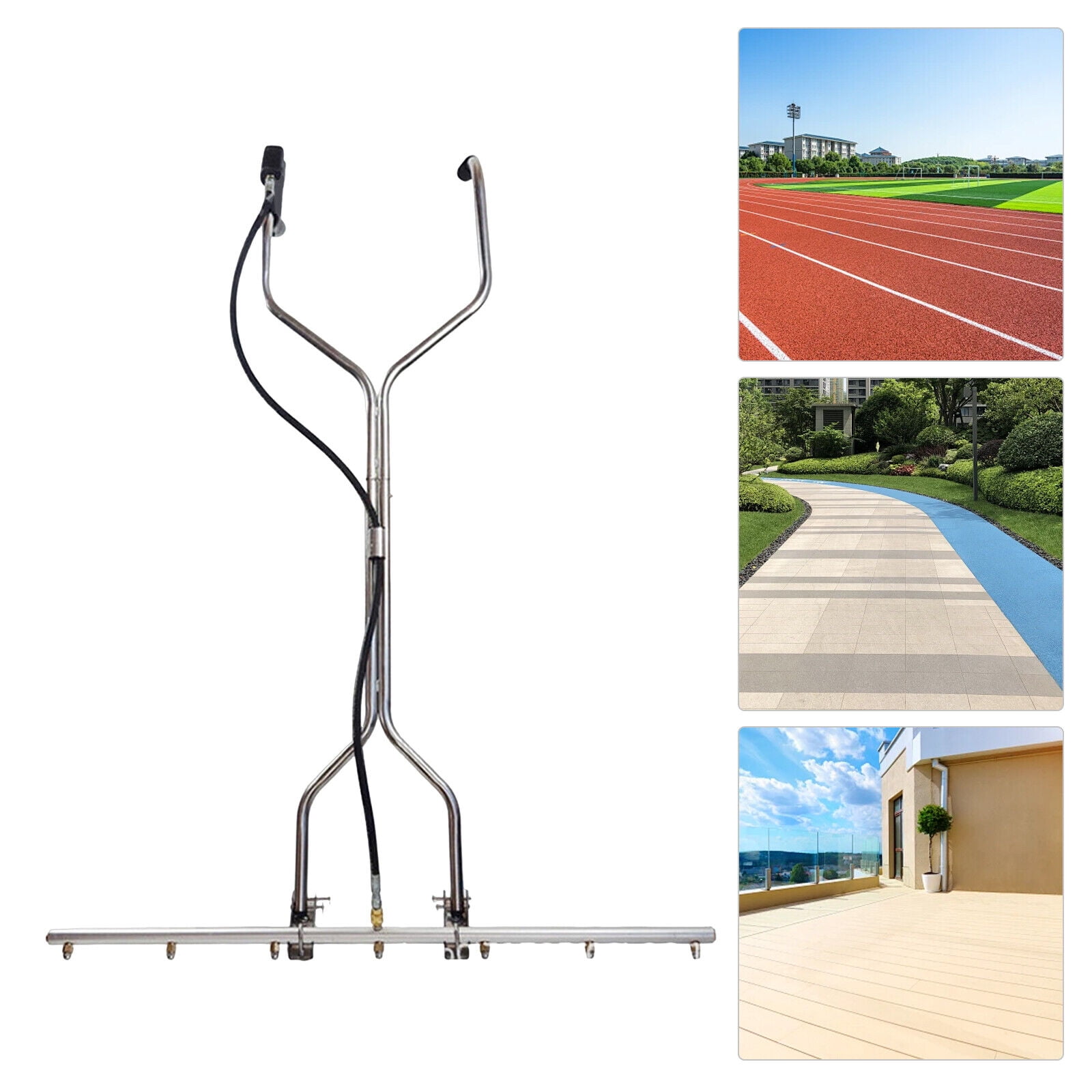 39” Professional Power Washer Broom Attachment, Stainless Steel ...