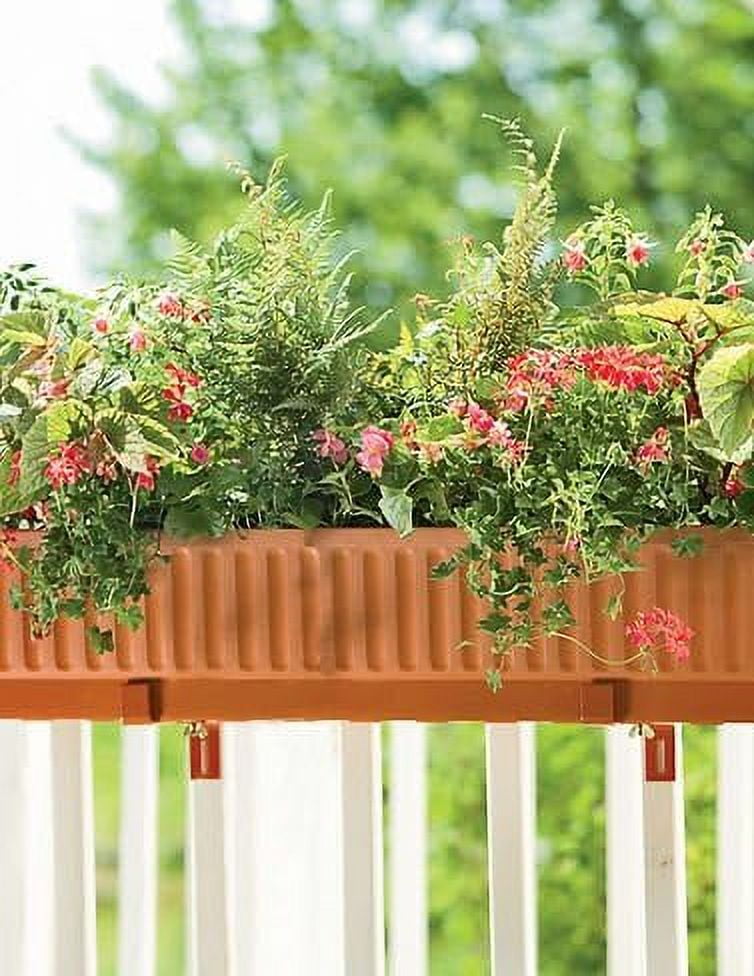 39" Self Watering Planter Window Boxes for Flowers, Herbs, & Succulents ...