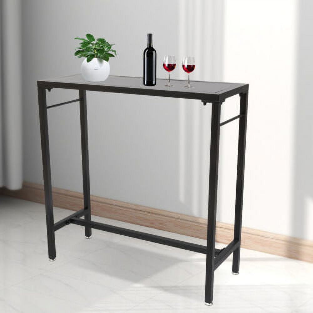 39" Tall Bar Height Table Patio Bar Table Outdoor Garden Bar Pub Table Stand - Walmart.com