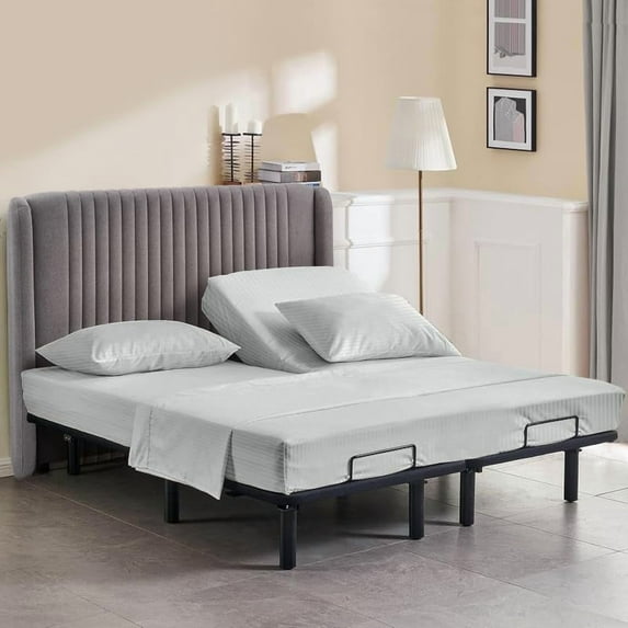 39" Top Split Flex Head Queen Size, 600-TC Sheet Set - Organic Cotton ...