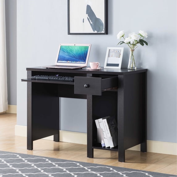 39"W Compact Student Desk with Drawers and Shelf / Ideal for Home ...