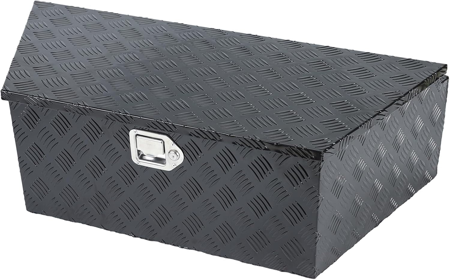 39"X16.5"X12"Black Heavy Duty 5 Bar Tread Aluminum Trailer Tongue Box ...