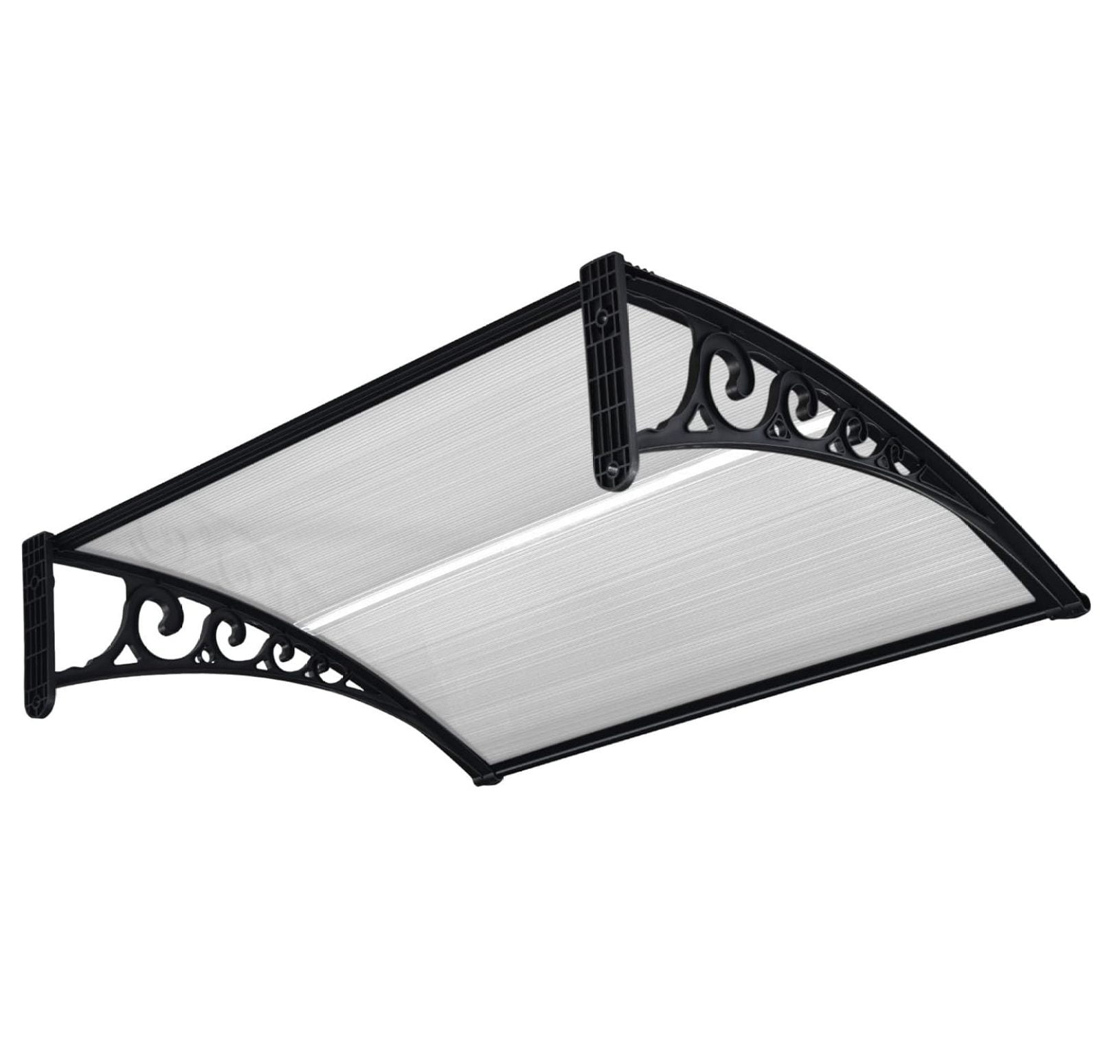 39"X29" Window Awning Door Canopy Spliced Polycarbonate Anti-UV30 ...