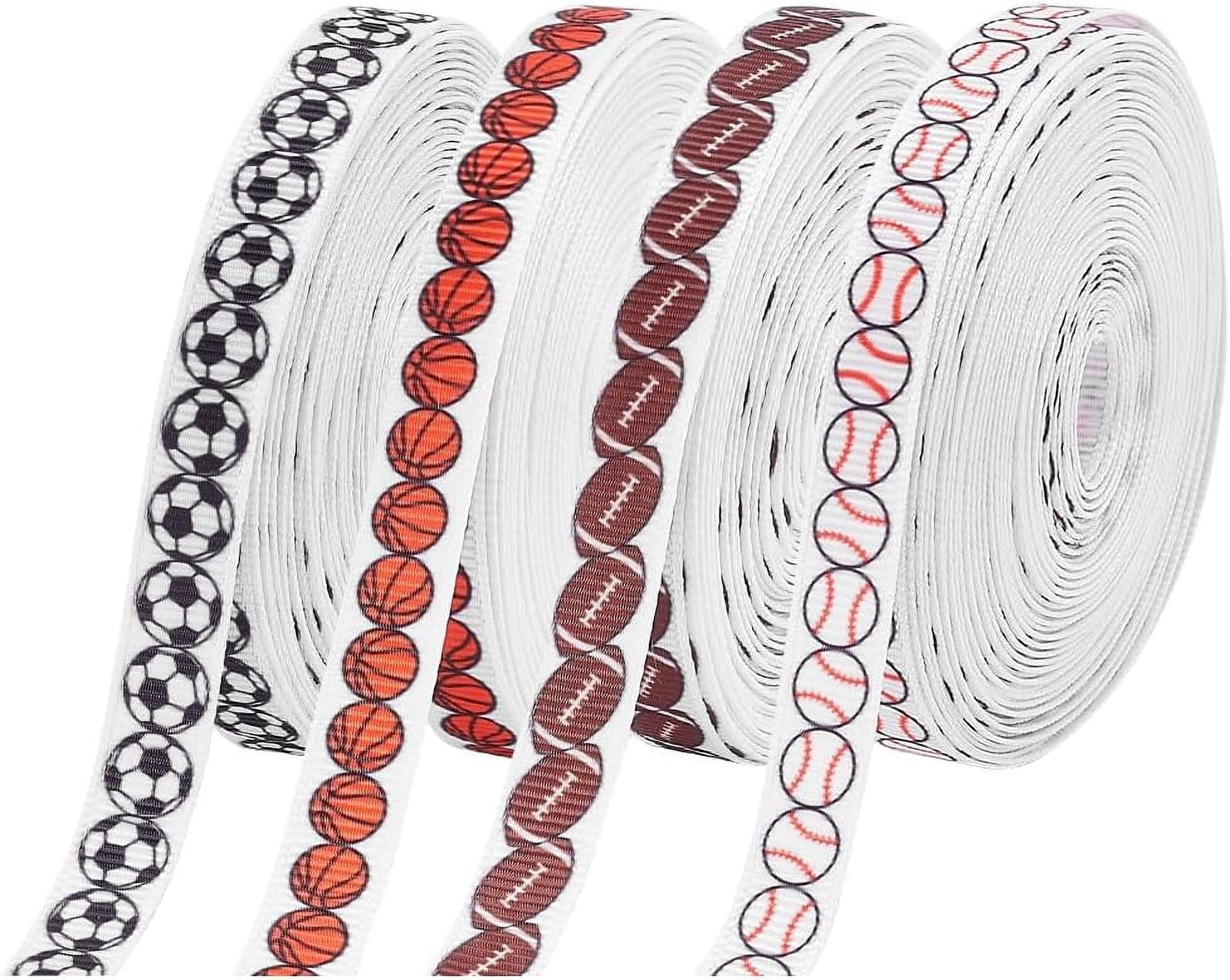 39 Yards Football Ribbon 4 Style Sports Ribbon 3/8 Inch Polyester ...