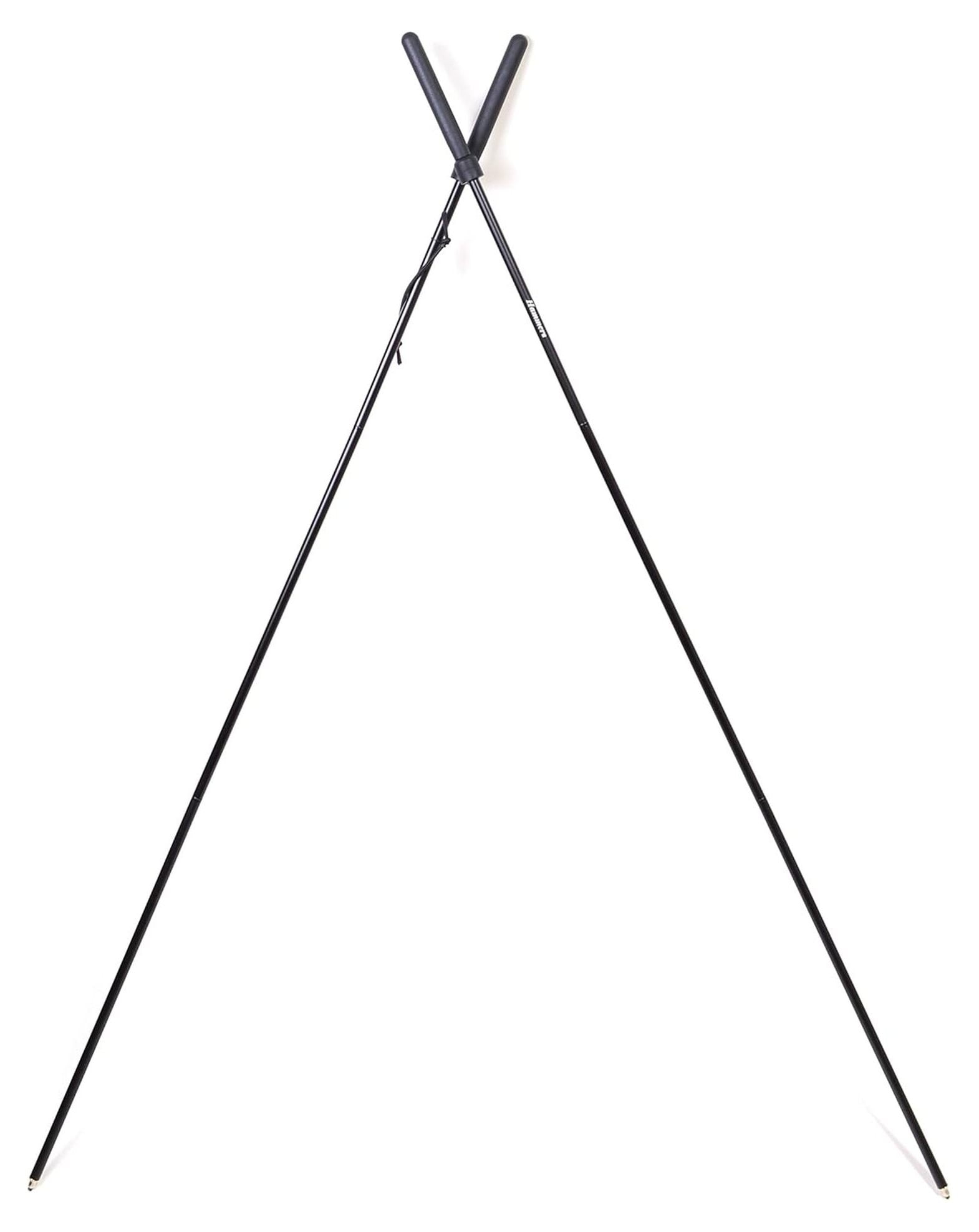 39" bungee corded collapsible shooting stick stiX bipod,black,9MM ...