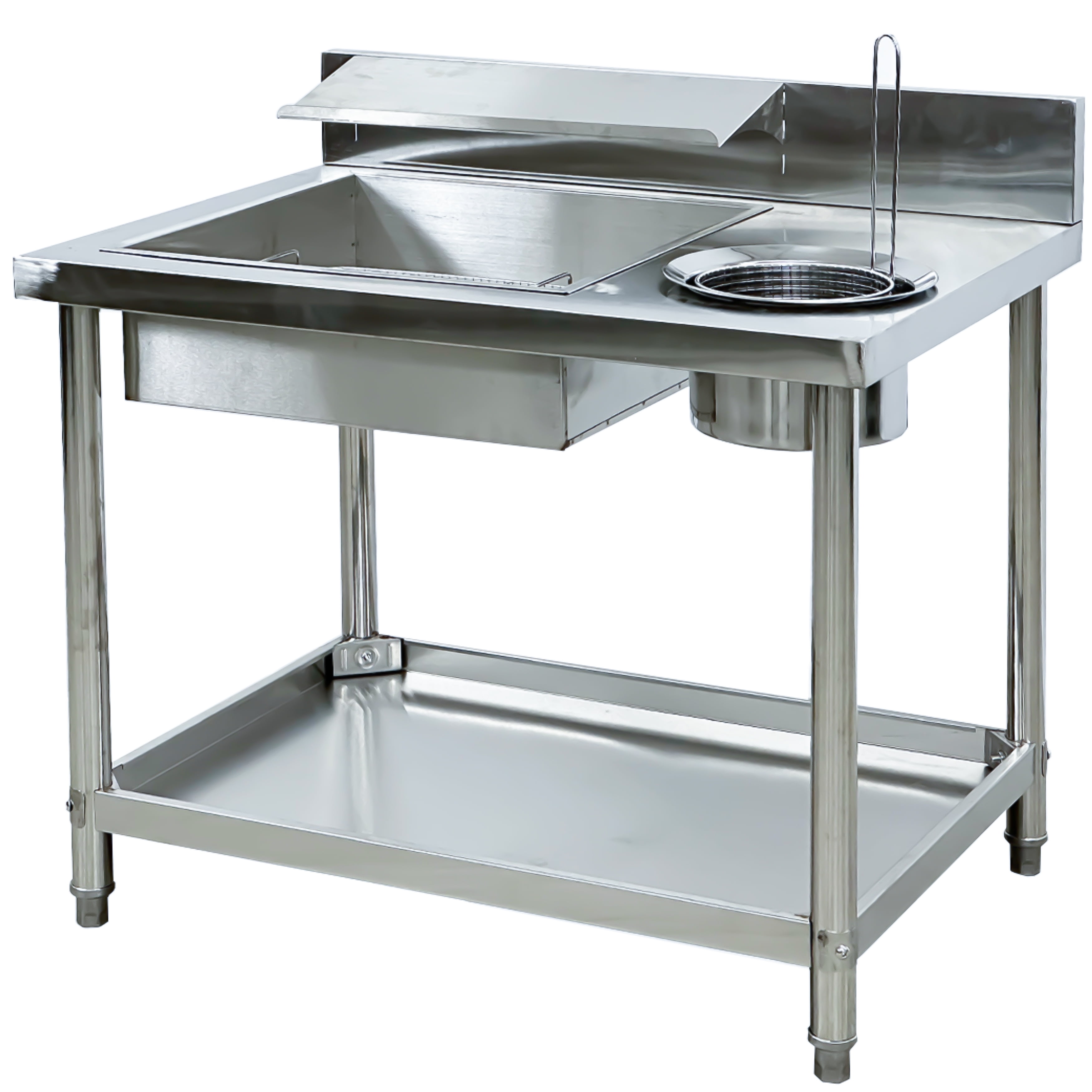Elite Kitchen 40 in. Fried Chicken Wrapping Powder Table Breading Table ...
