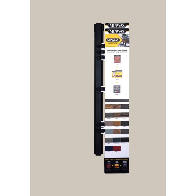 39 in. H X 10 in. W X 8 in. L Black Off Shelf Swing Arm Display Metal ...