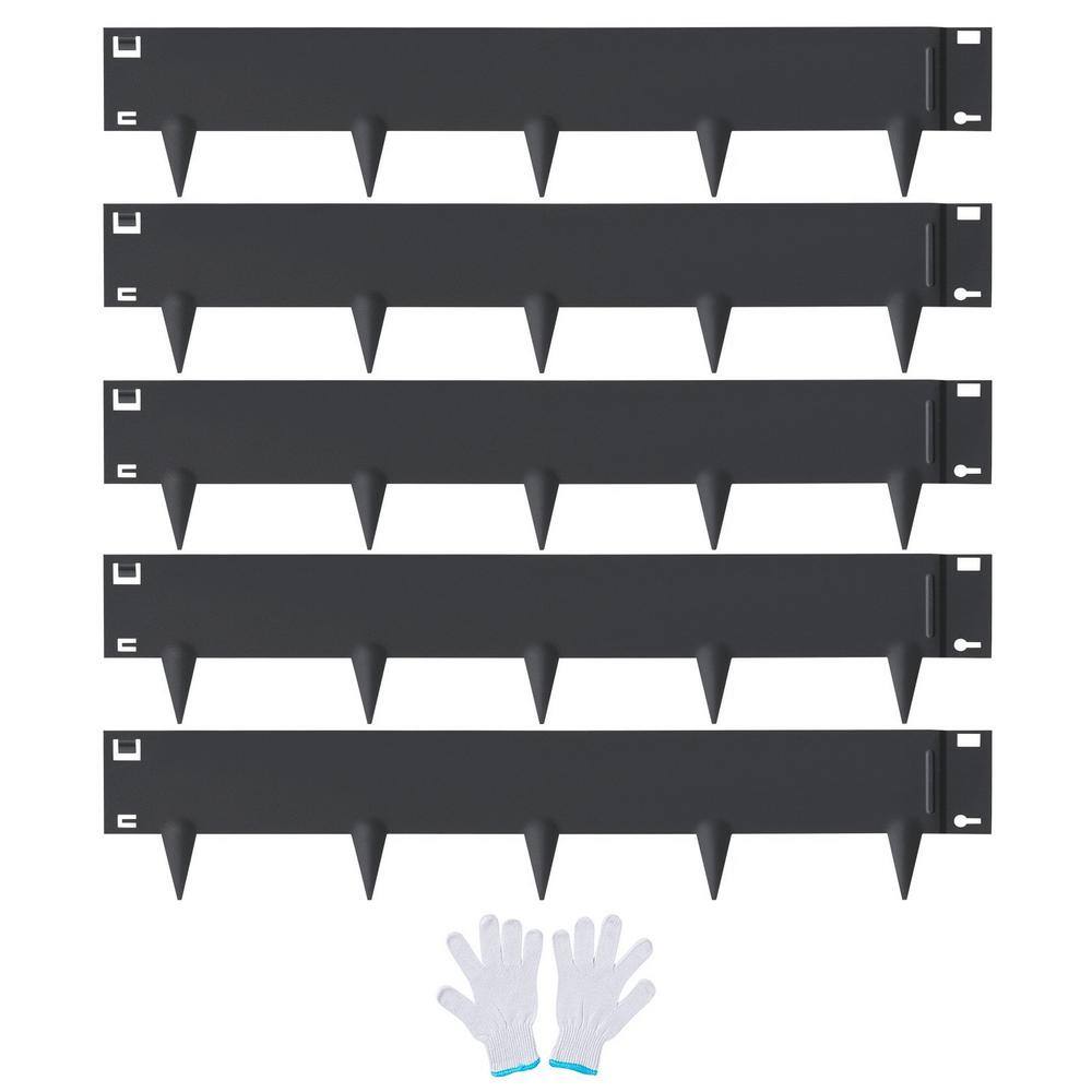 39 in. L x 3 in. H x 0.06 in. W Bendable Steel Landscape Edging Strips ...
