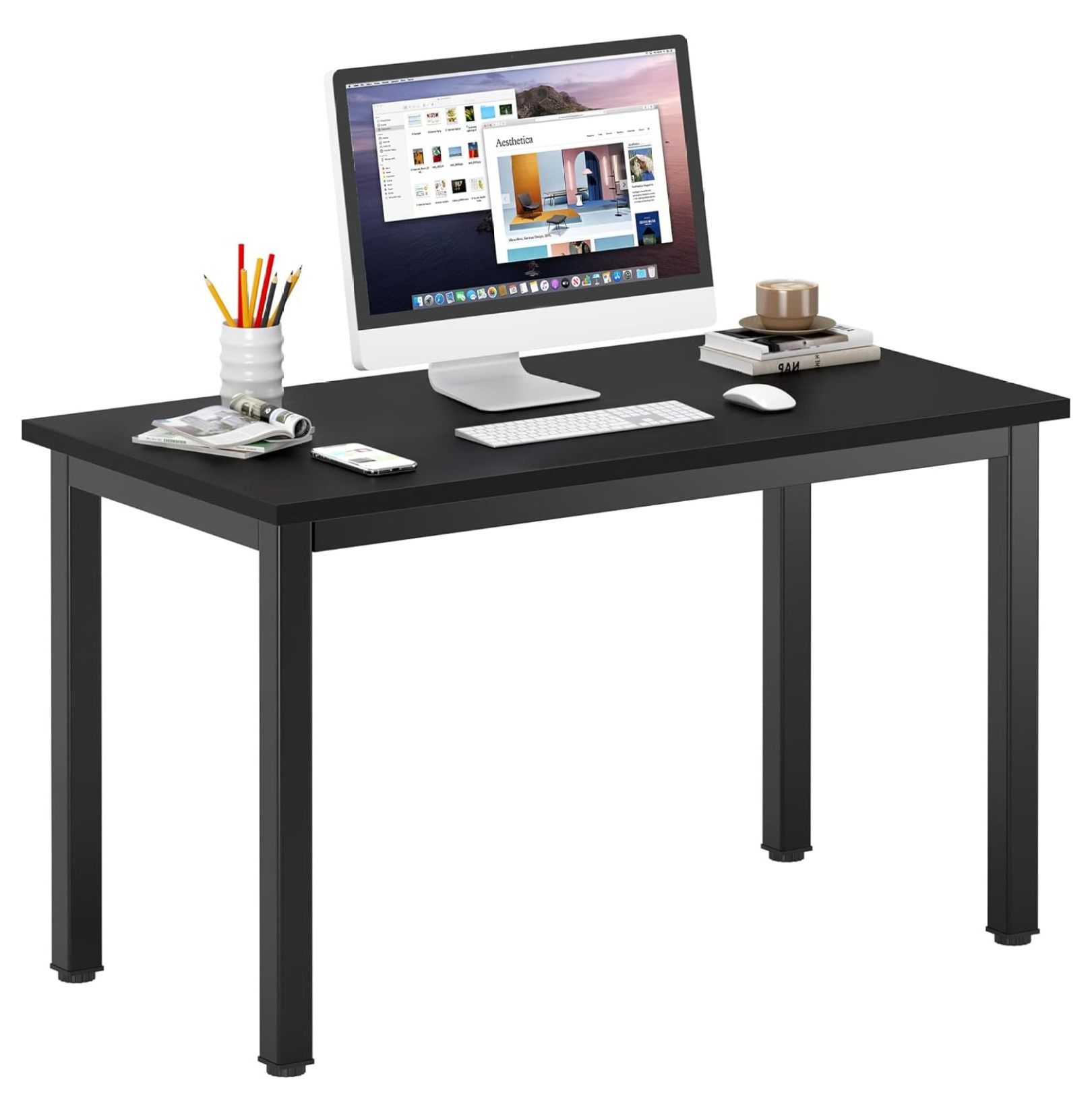 39 inches Small Computer Desk,Writing Table for Small Spaces Study ...