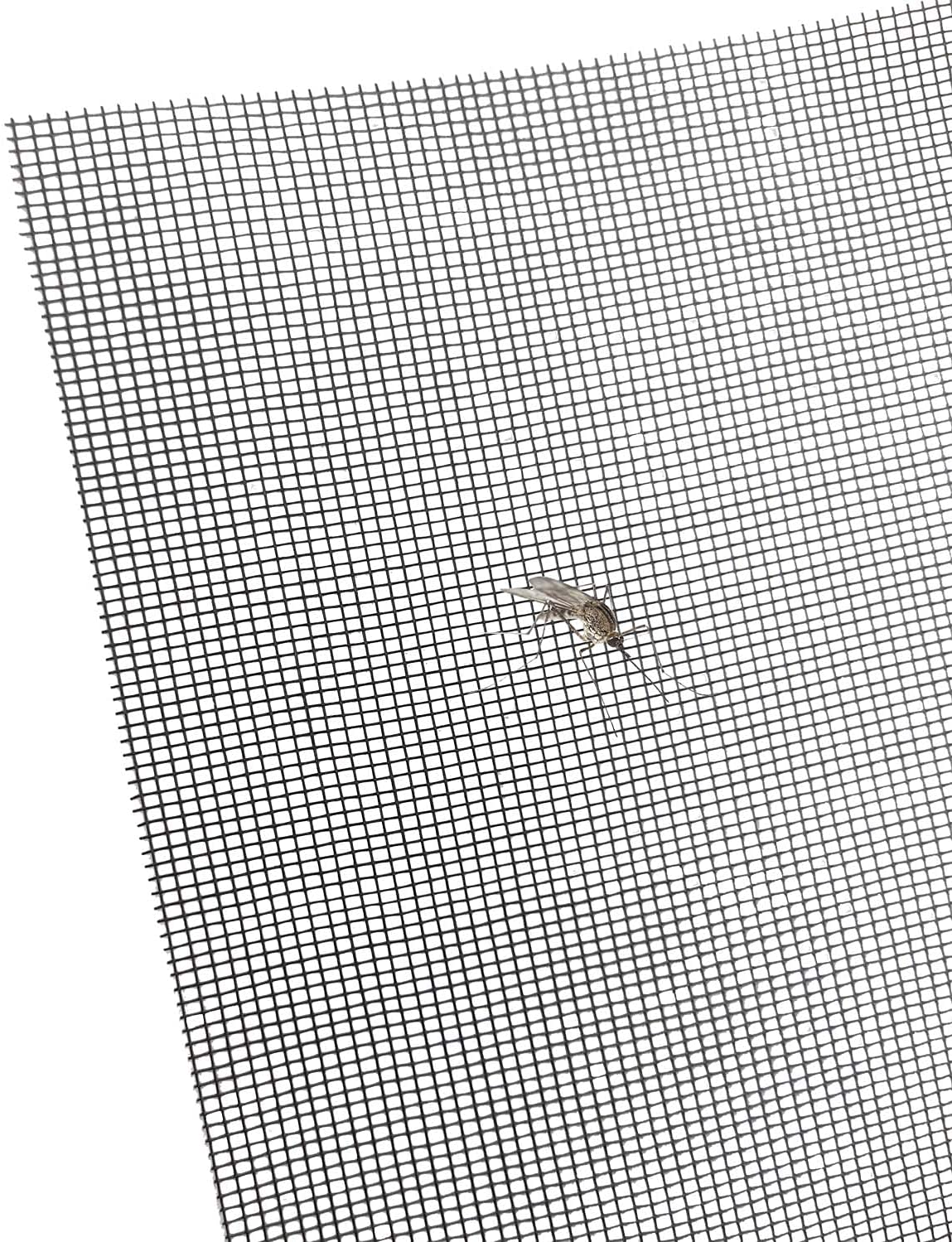 39" x 118" Black Fiberglass Window Screen Repair Kit - DIY Adjustable ...