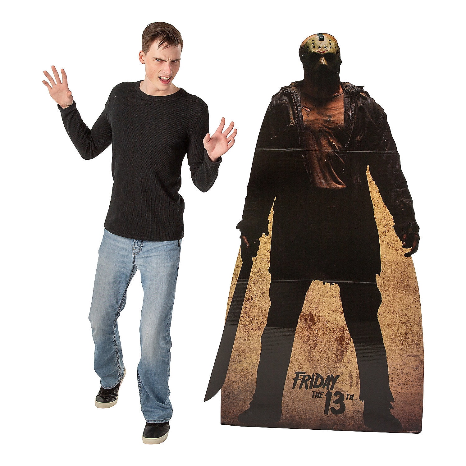 39" x 6 ft. Friday the 13th Jason Vorhees Life-Size Cardboard Cutout ...