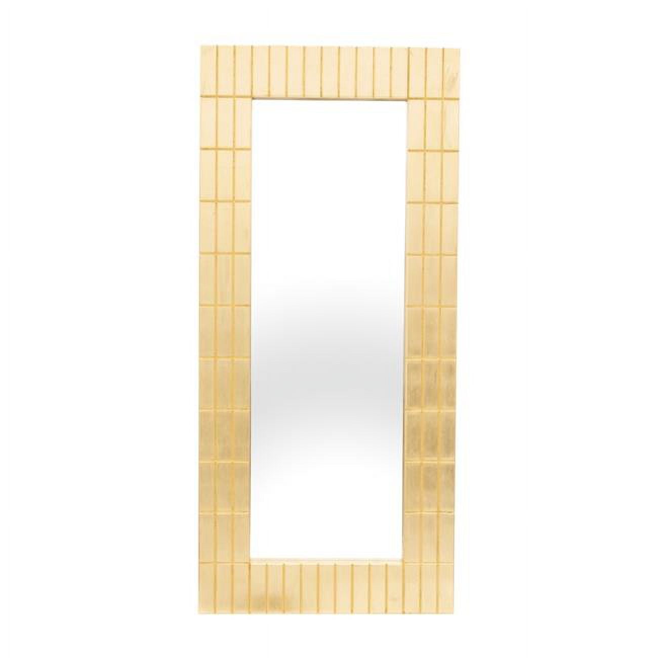 39 x 87 in. MDF Bars Rectangular Mirror, Gold - Walmart.com