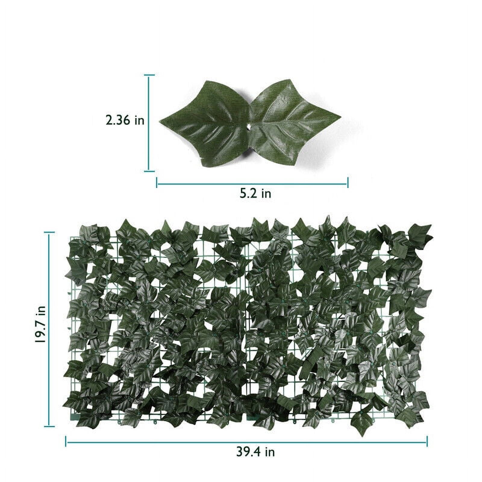 39"x20'' Faux Ivy Leaf Artificial Hedge Fencing Privacy Fence Screen ...