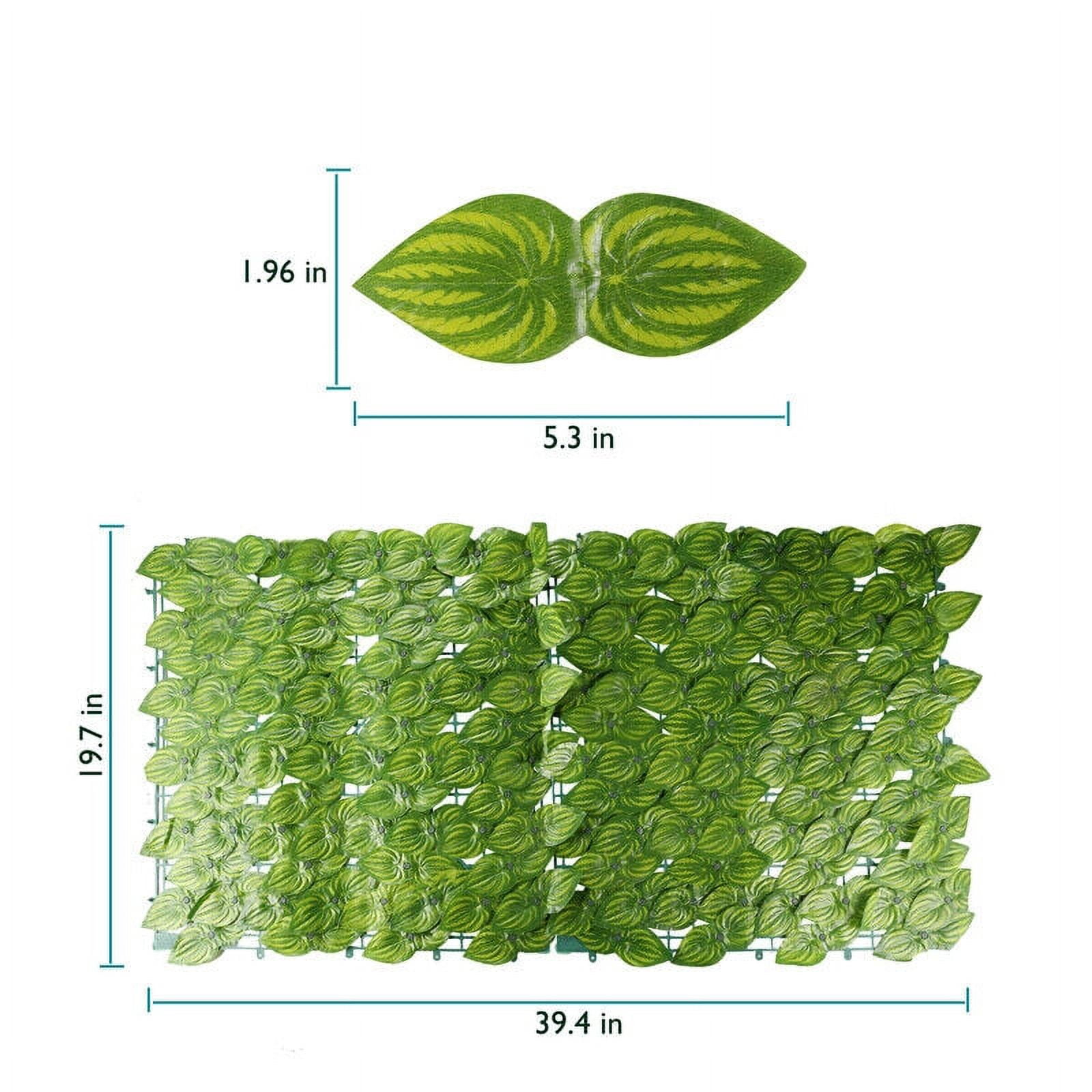 39"x20'' Faux Ivy Leaf Artificial Hedge Fencing Privacy Fence Screen ...
