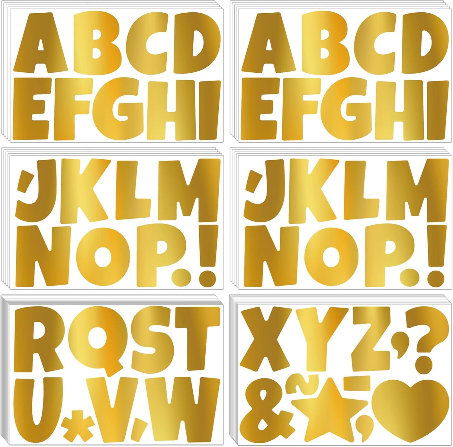 390 Pcs Bulletin Board Letters Large Letter Stickers 4 Inch Self ...