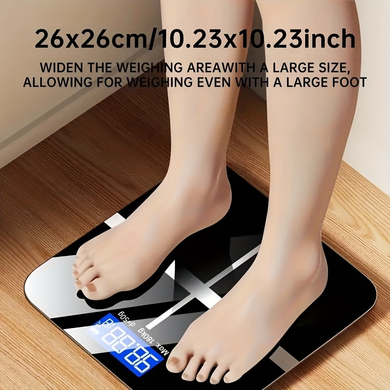 390 lbs Capacity Digital Bathroom Scale with Ultra Wide Platform ...