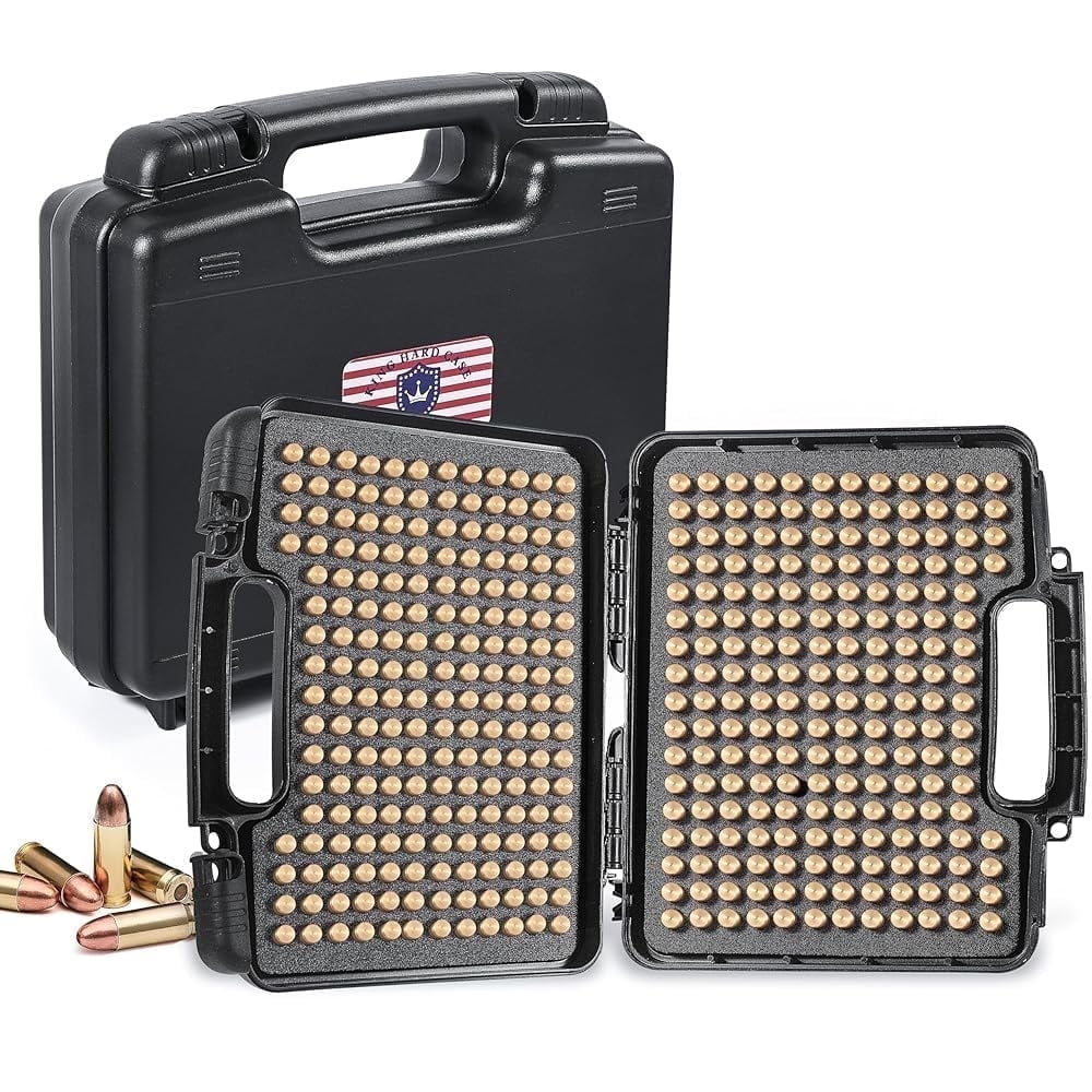 390Round 9mm Ammo Storage Case, Travel Safe/Mil Spec/Waterproof Ammo ...