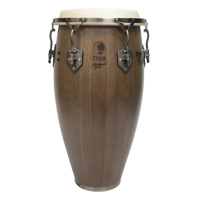 3912-1-2D 12.5 in. Traditional Tumba Drum, Dark Wood - Walmart.com