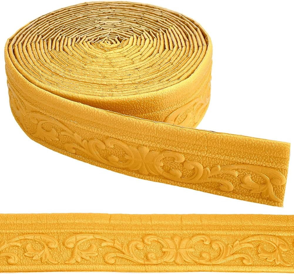 393.7in/10m Gold Molding Trim Wall Trims Peel and Stick Flexible ...
