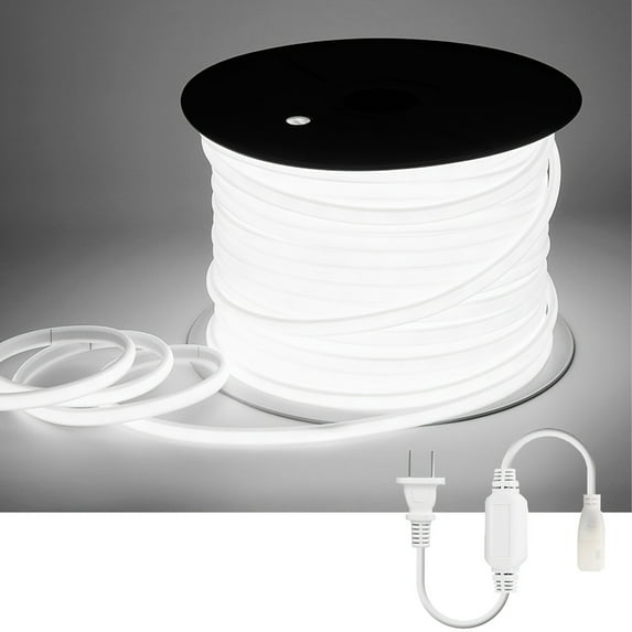 393.7inch COB LED Strip Lights for Outdoor, LED Rope Lights, 110V ...