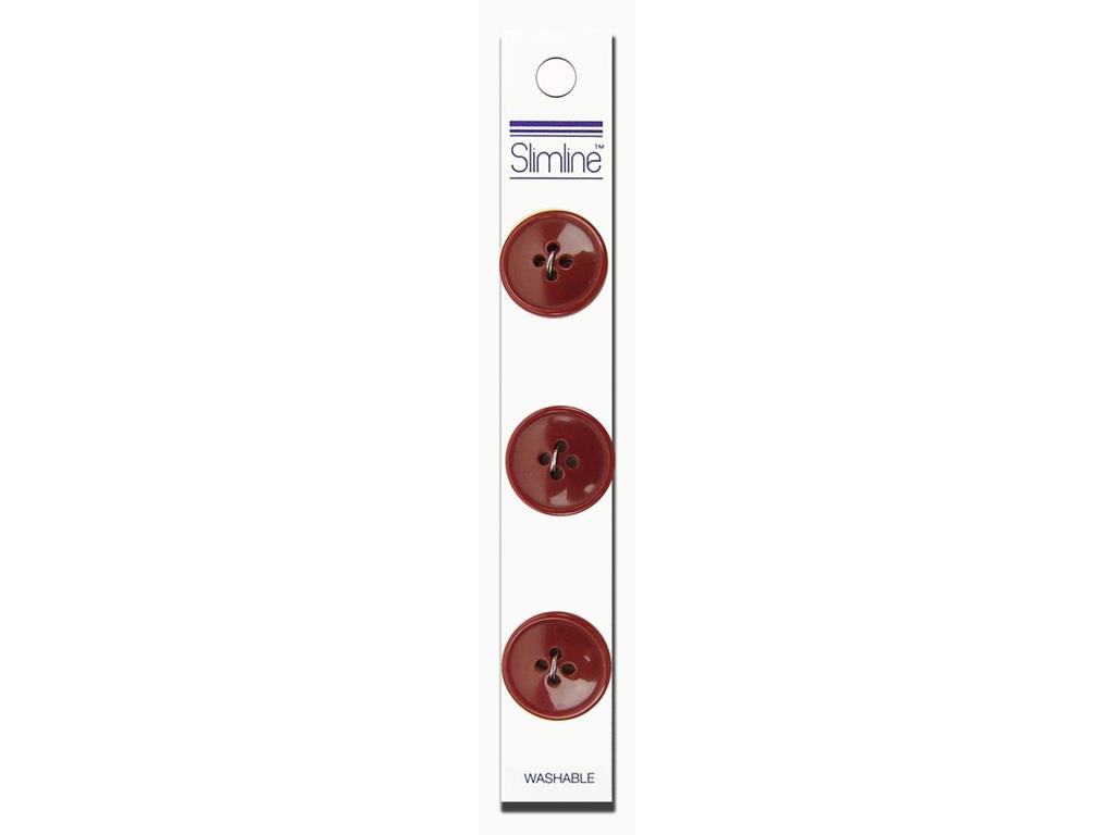 Slimline Buttons Series 1-Red 4-Hole 3/4" 3/Pkg - Walmart.com