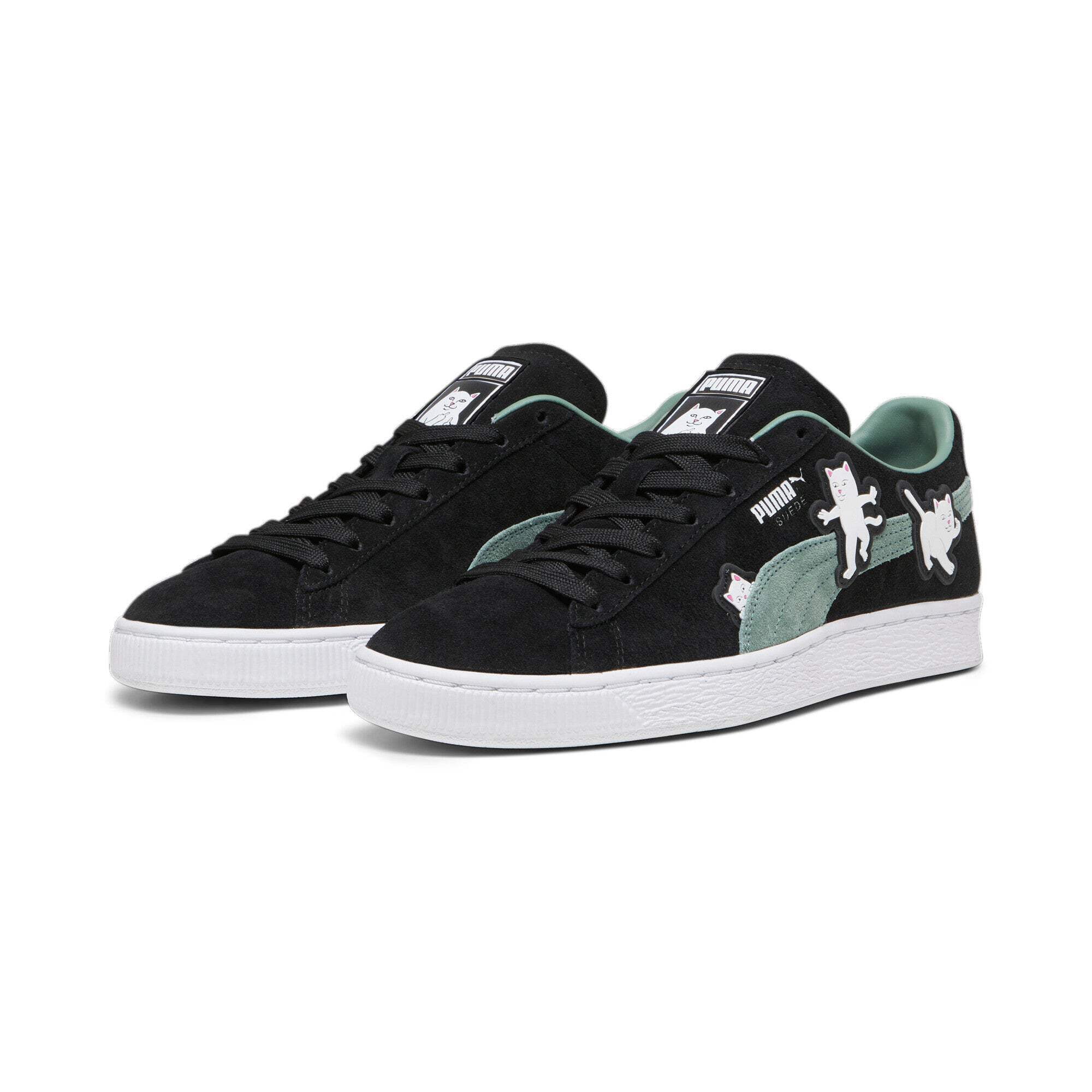 Puma Suede Black Ripndip Mens Style : 393872 - Walmart.com