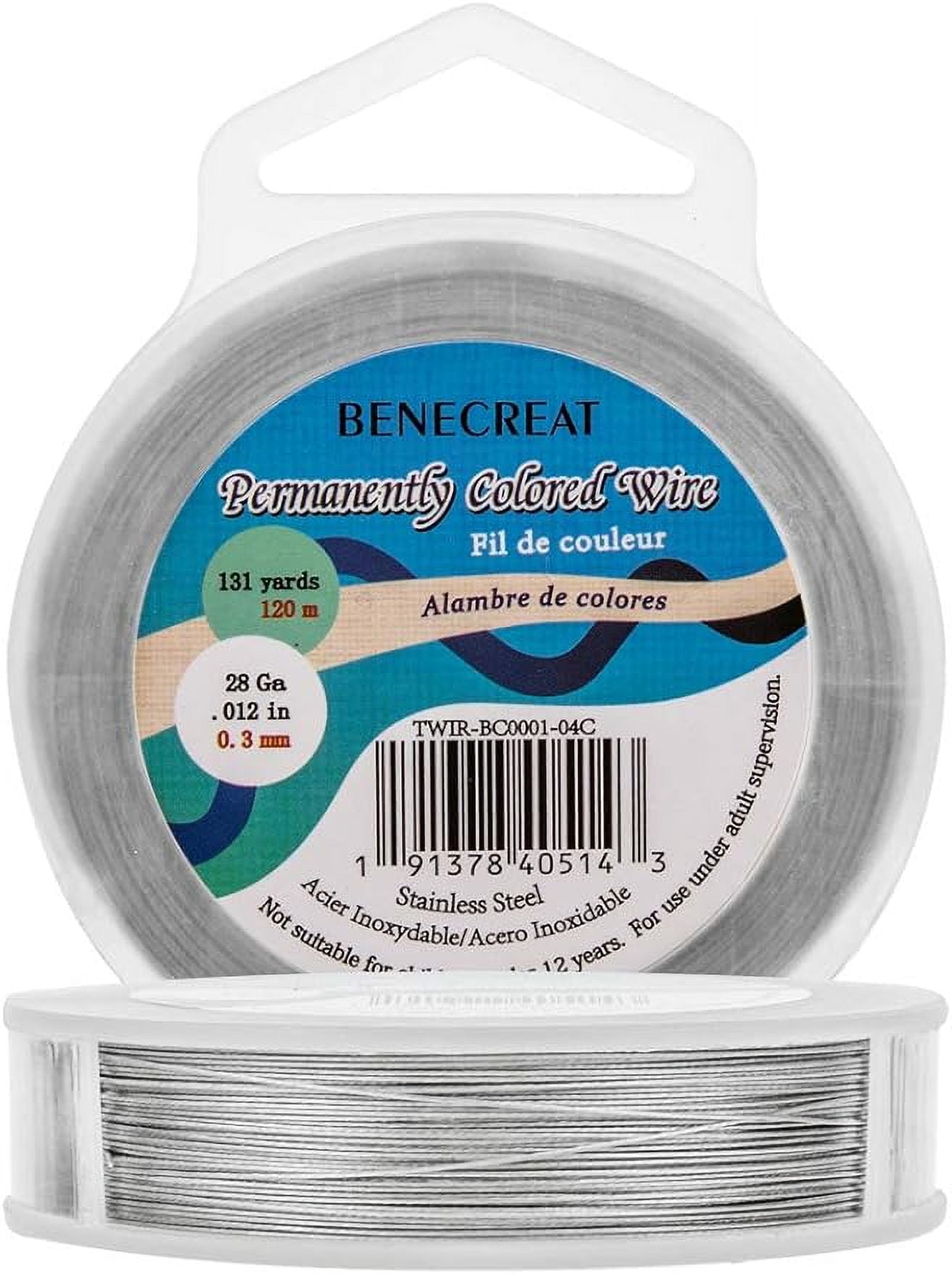 394-Feet 0.01inch (0.3mm) 7-Strand LightGrey Bead String Wire Nylon ...