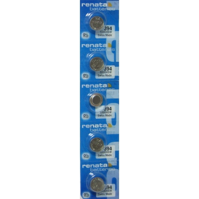 394 Watch battery - Strip of 5 Batteries - Walmart.com