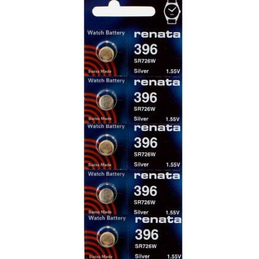 396 Watch battery - Strip of 5 Batteries - Walmart.com