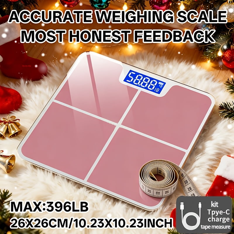 396lb Digital Body Weight Scale High Precision, HD LCD Display with ...