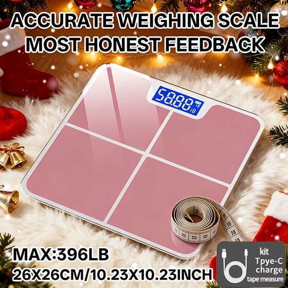 396lb Digital Body Weight Scale High Precision, HD LCD Display with ...