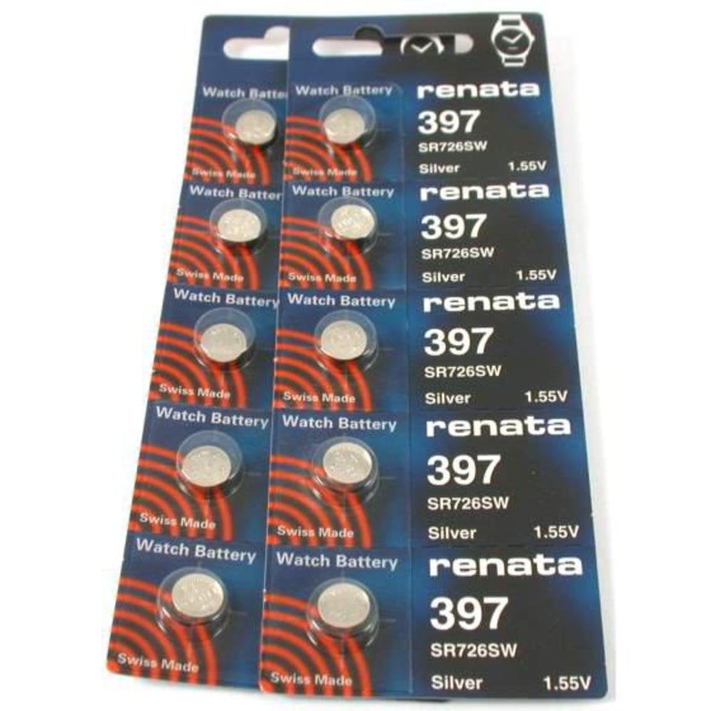 #397 Renata Watch Batteries 10Pcs - Walmart.com