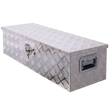 Free Shipping! BENTISM Truck Tool Box 30"x13"x9.6" Heavy Duty Aluminum Bar Tread Tool Box for ...