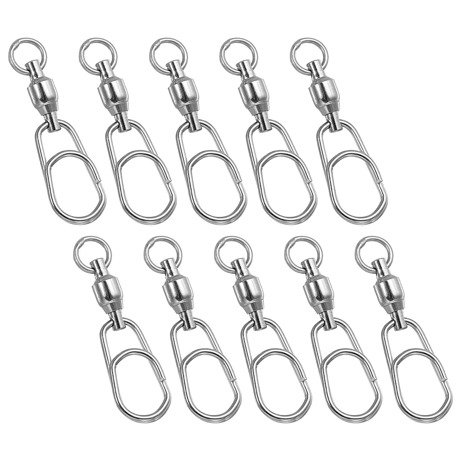 39Lbs Fishing Swivels Snaps Stainless Steel Barrel Swivels Ball Bearing ...