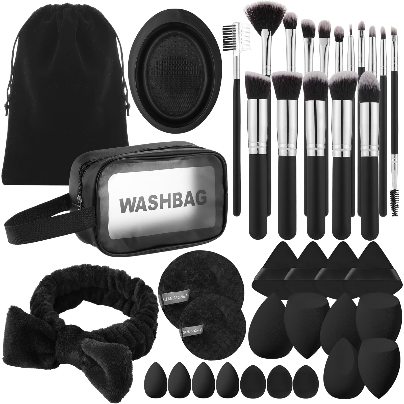 39Pcs Makeup Brush Set, OIF8 Professional Makeup Brushes with Makeup ...