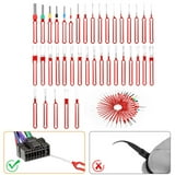 39Pcs Terminal Removal Tool Kit Depinning Tool Electrical Connector Pin ...