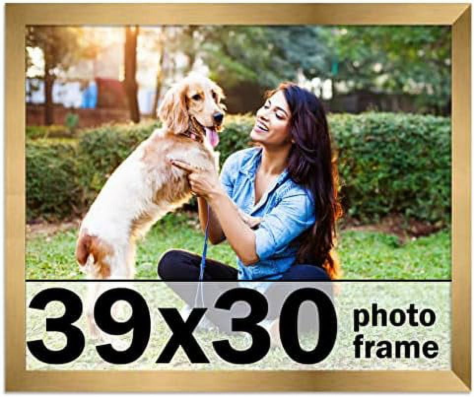 39X30 Frame Bronze Picture Frame - Modern Photo Frame Includes UV Guard ...